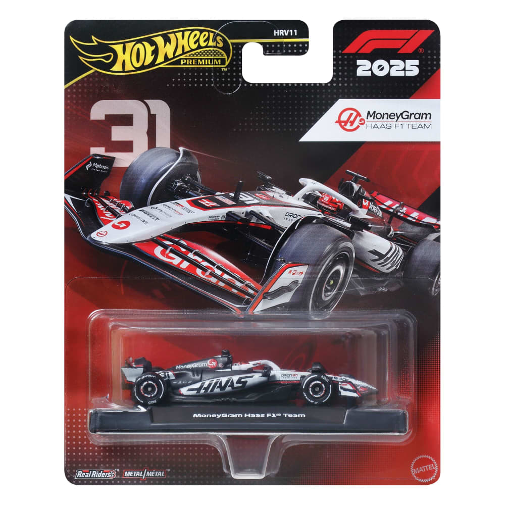 Hot Wheels Premium MoneyGram Haas Formula 1® Team Haas #31 | Mattel ...