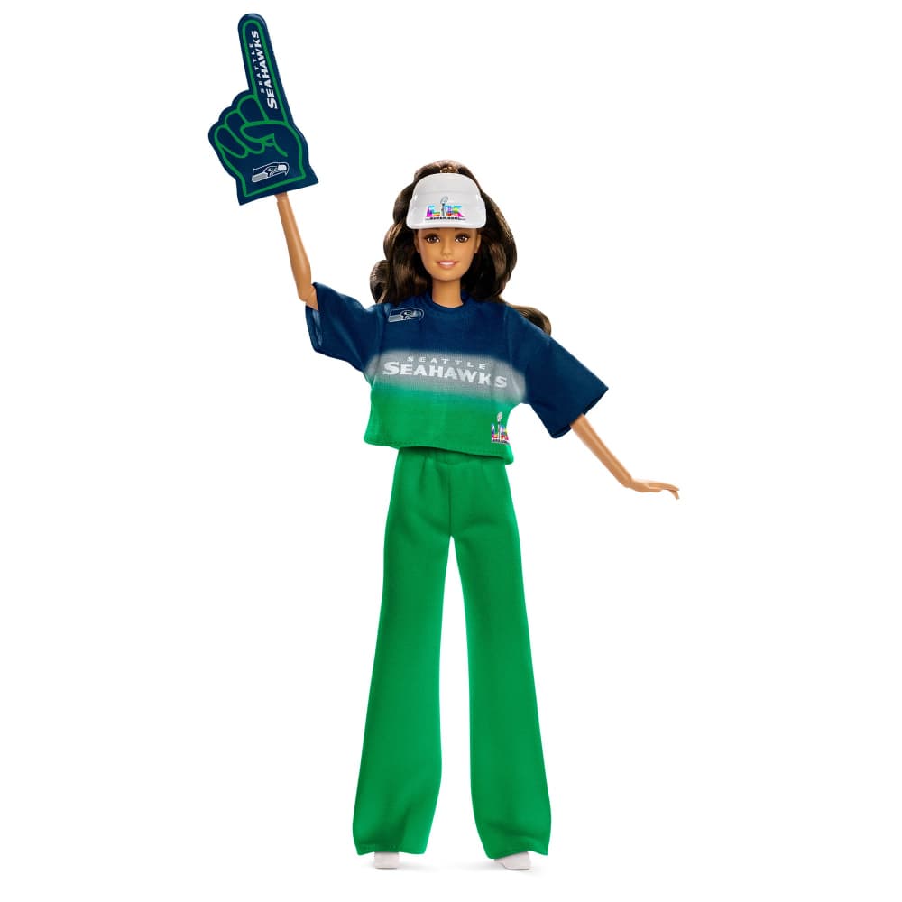 Barbie Super Bowl LX Seattle Seahawks Doll | Mattel Creations