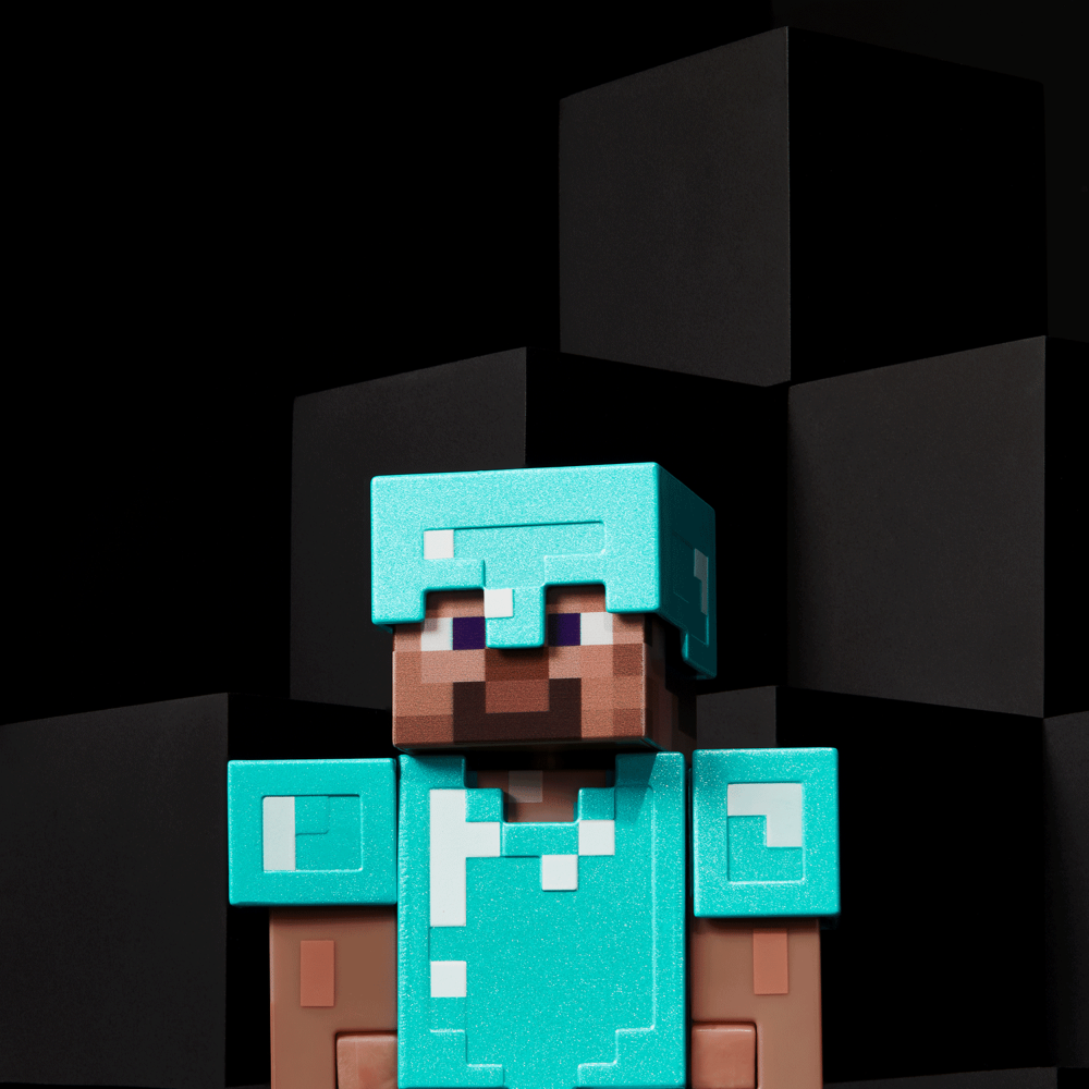 Minecraft Diamond Level Steve Collector Action Figure | Mattel Creations