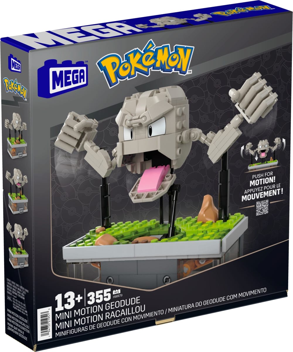 MEGA Pokémon Mini Motion Geodude Building Set | Mattel Creations
