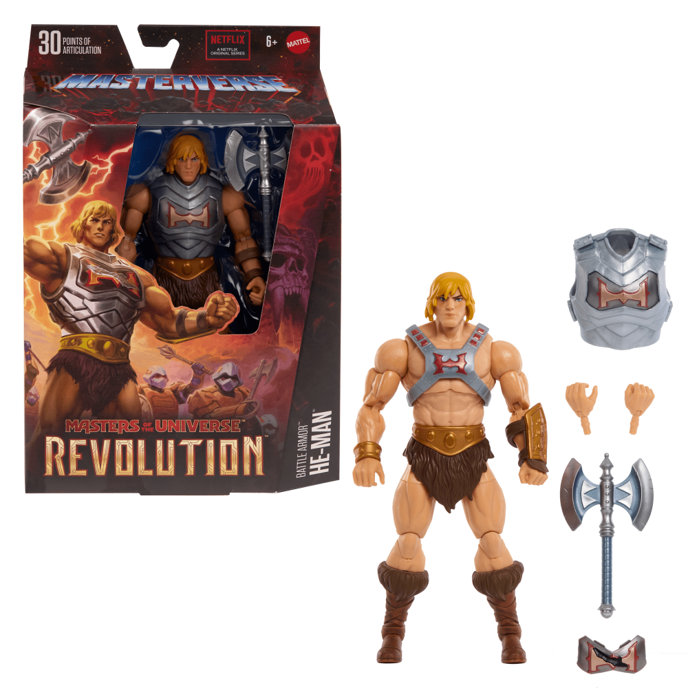 Masters of the Universe Masterverse Battle Armor He-Man Action Figure ...