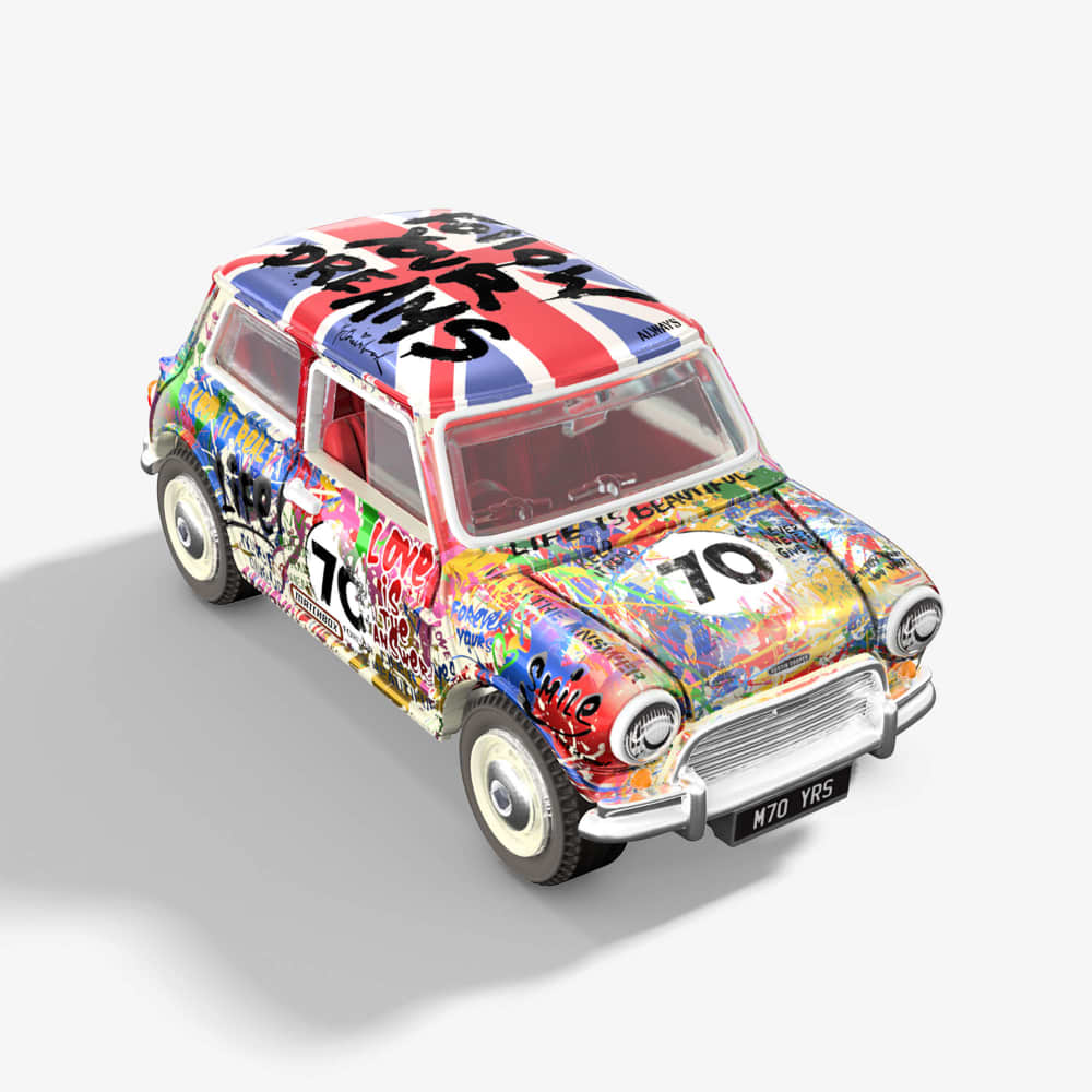 Matchbox x Mr Brainwash 1964 Austin Mini Cooper S | Mattel Creations