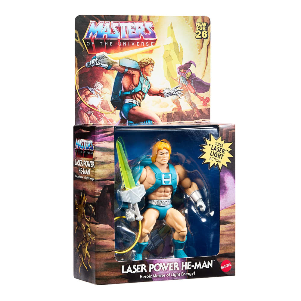 Masters of the Universe Origins Deluxe Laser Power He-Man | Mattel ...
