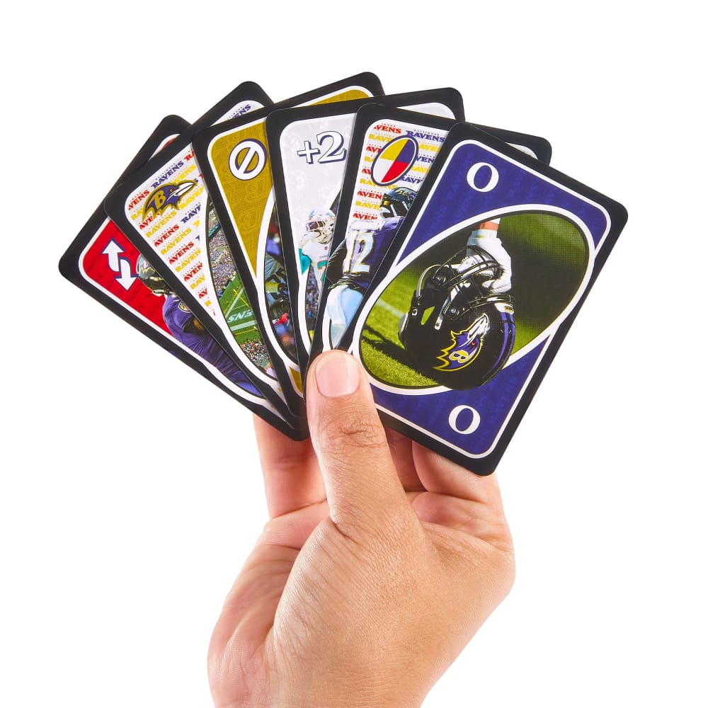 UNO Fandom NFL Baltimore Ravens Game Deck | Mattel Creations