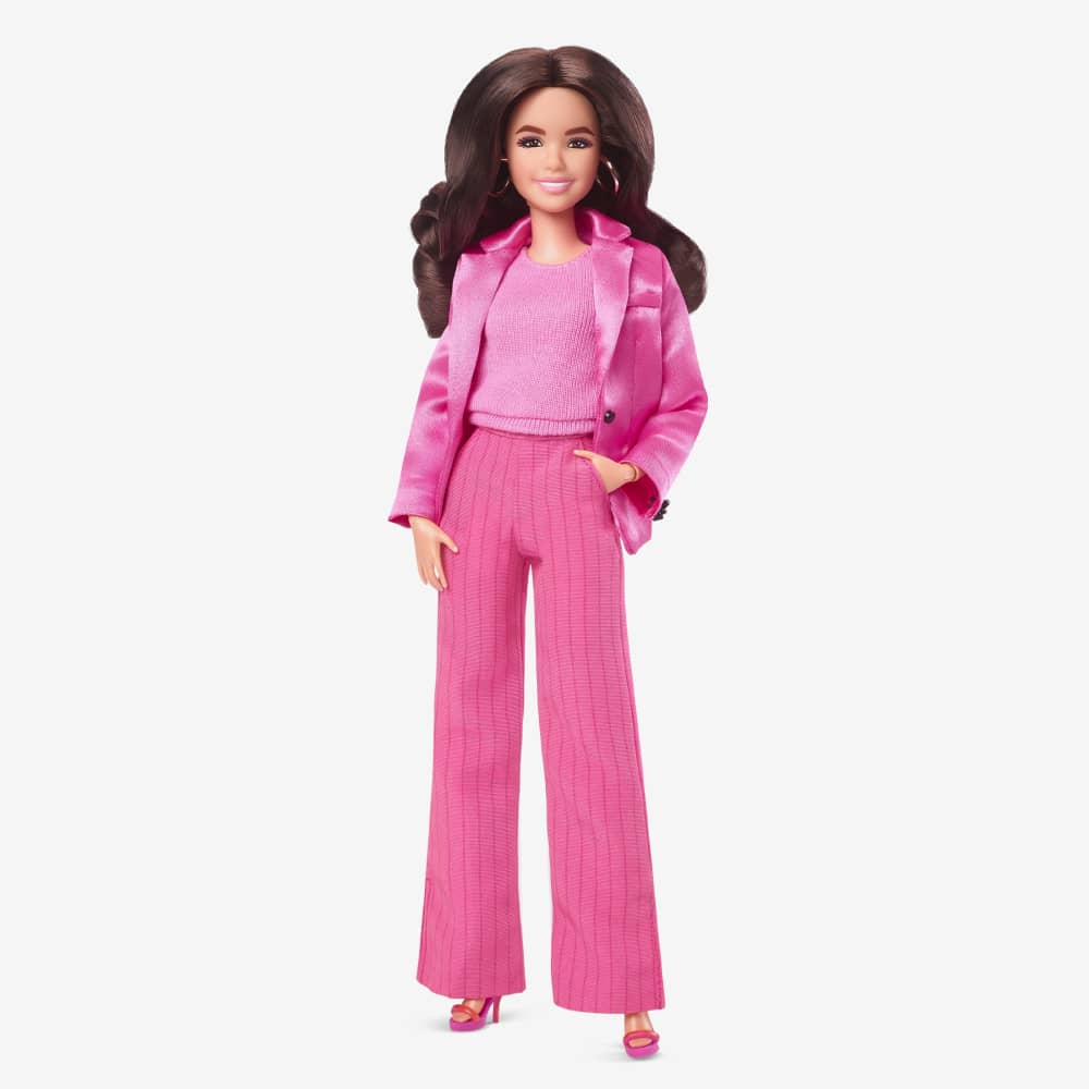 Gloria Doll Wearing Pink Power Pantsuit – Barbie The Movie – Mattel ...
