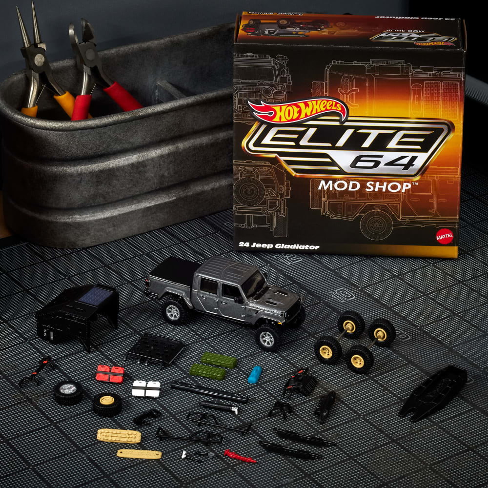 Hot Wheels Elite 64 Mod Shop ’24 Jeep Gladiator | Mattel Creations