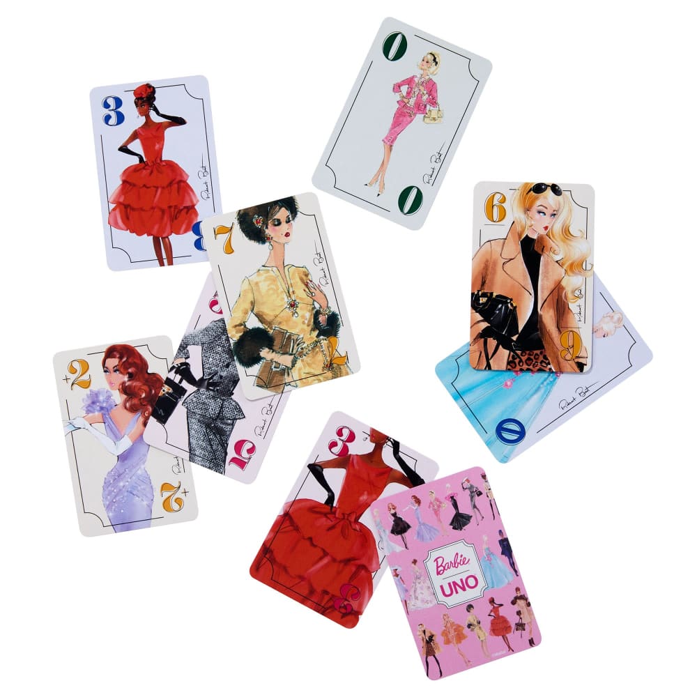UNO Canvas Barbie Fashion Model Collection Deck | Mattel Creations