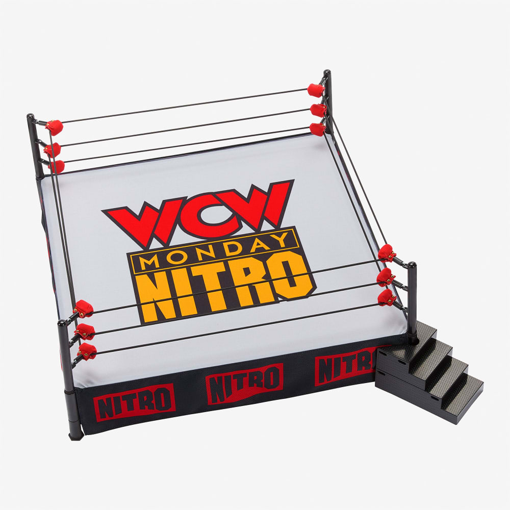 WWE Ultimate Edition WCW Monday Nitro Ring w/ Eric Bischoff | Mattel ...