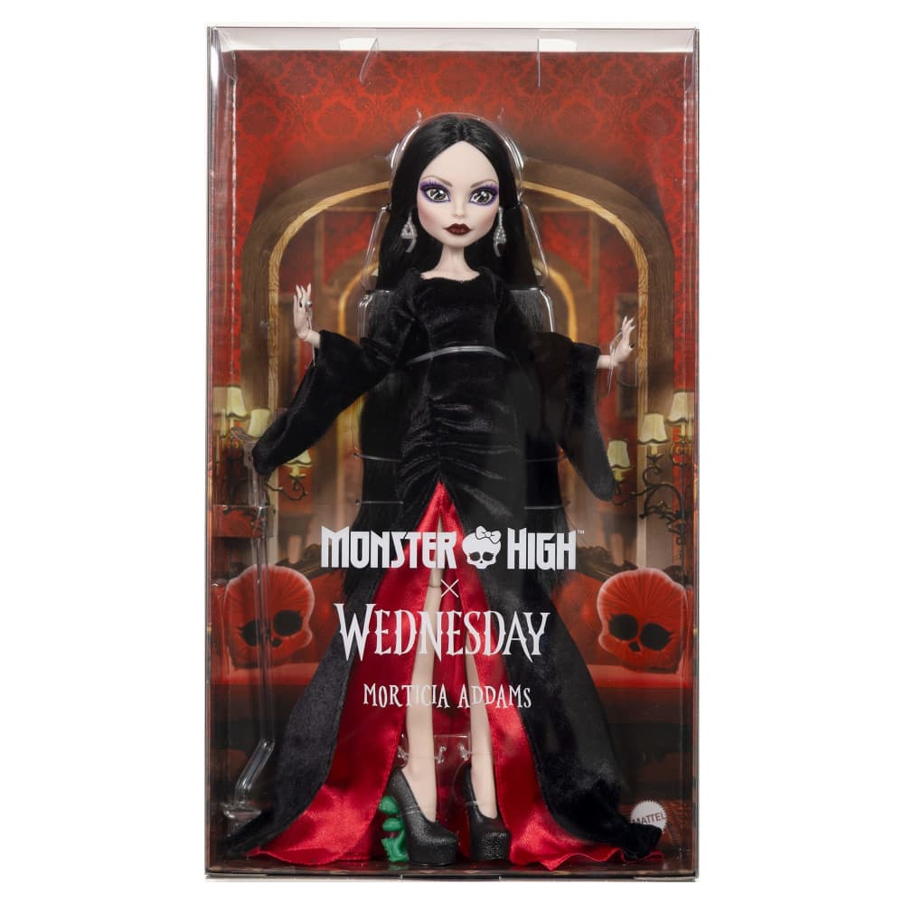 Monster High x Wednesday Morticia Addams Doll | Mattel Creations