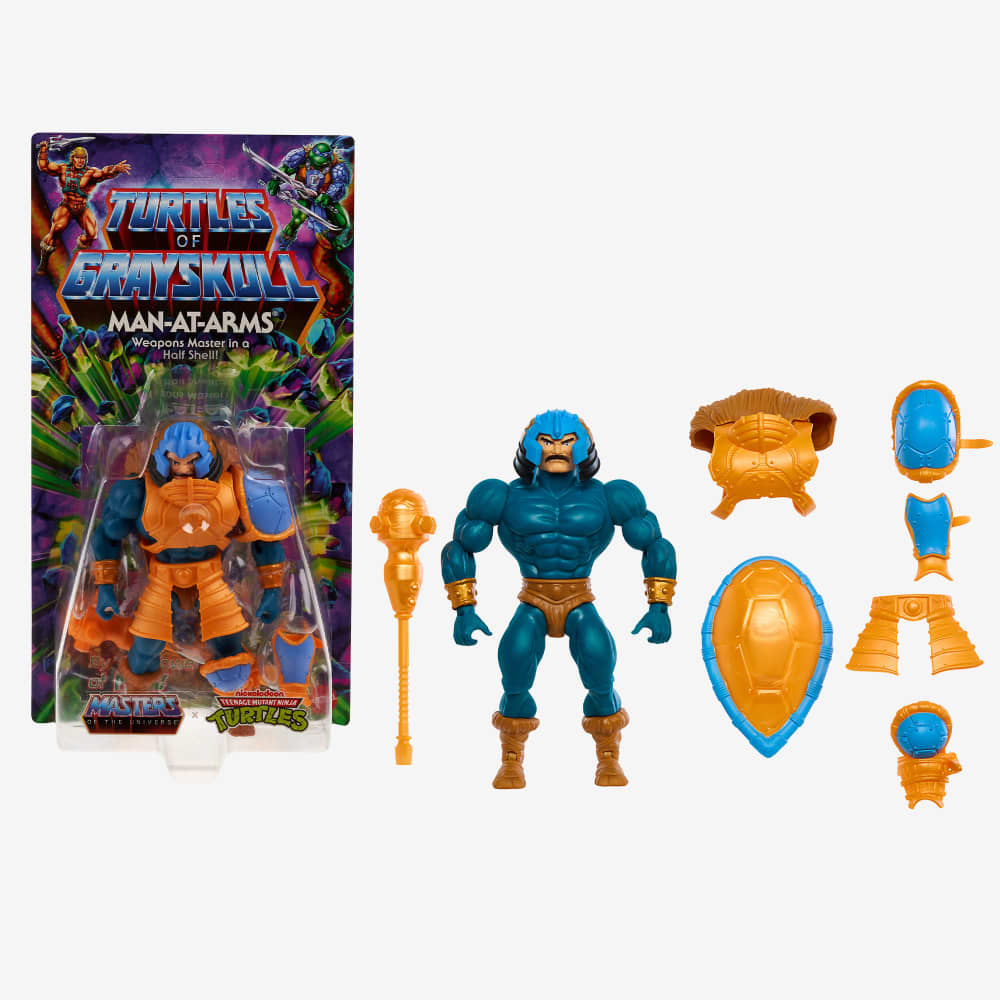Masters of the Universe Origins Turtles of Grayskull Man-At-Arms Action ...