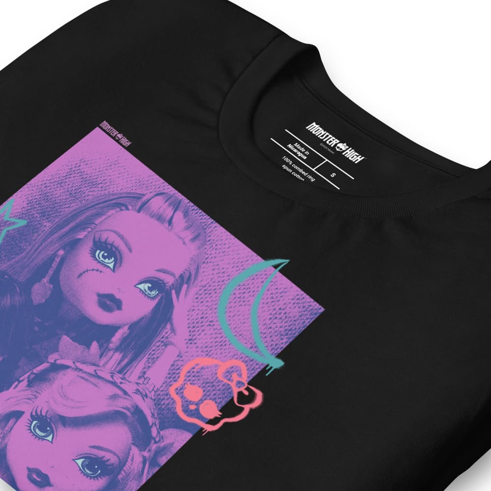 Monster High Lunar Glow Black T-Shirt | Mattel Creations