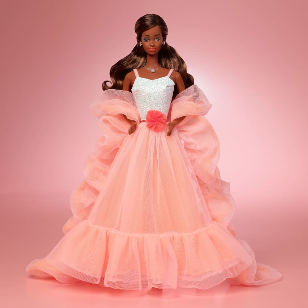 Peaches ‘n Cream Barbie Doll, Brown Hair | Mattel Creations