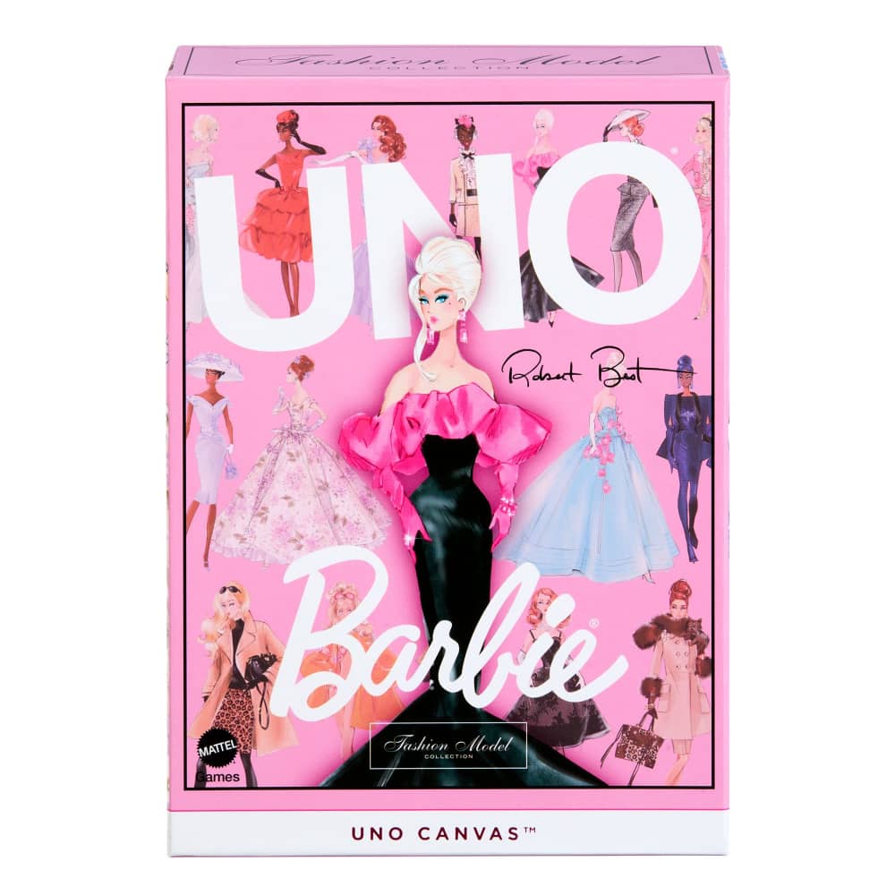 UNO Canvas Barbie Fashion Model Collection Deck | Mattel Creations