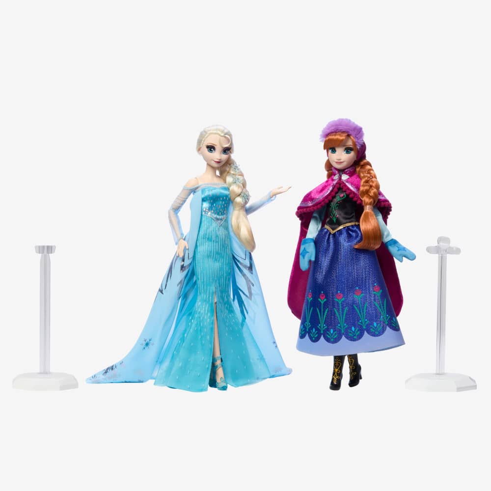 Disney100 Frozen Anna and Elsa Collector Dolls – Mattel Creations