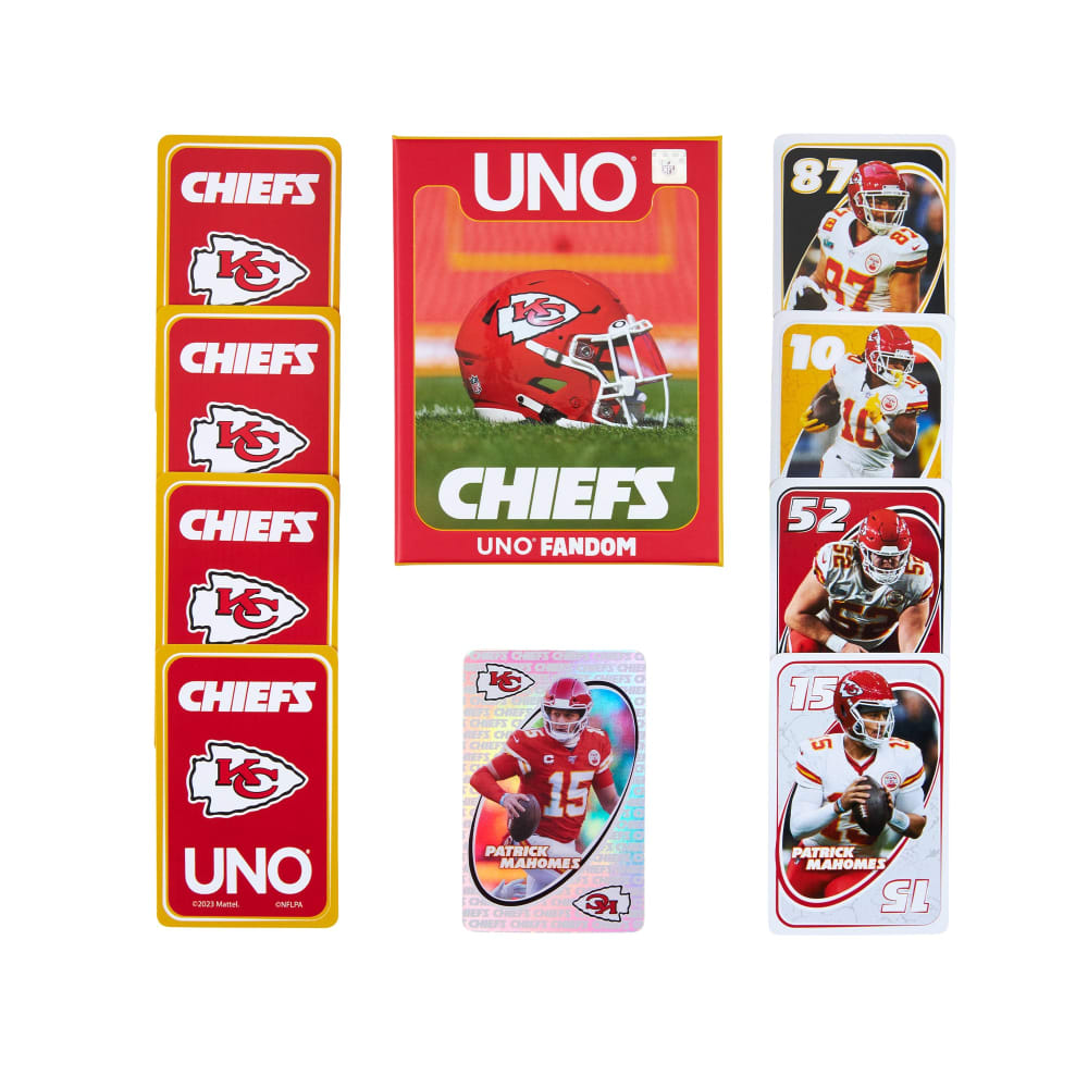 UNO Fandom NFL Chiefs Game | Mattel Creations
