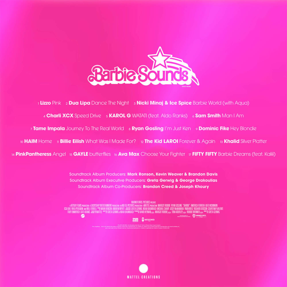 Barbie The Album – Official Vinyl Movie Soundtrack Set – Mattel Creations