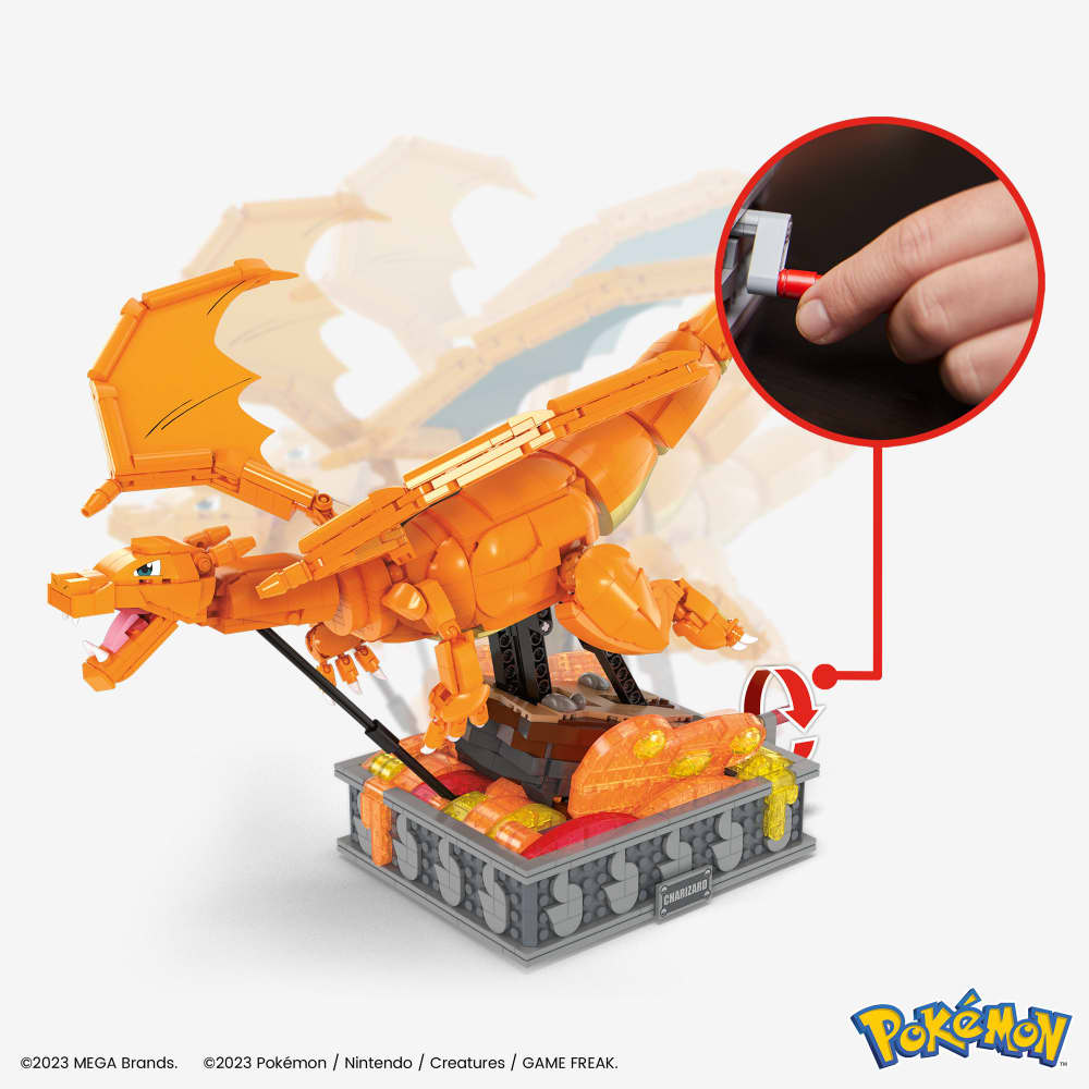 MEGA Pokémon Charizard Building Kit – Mattel Creations