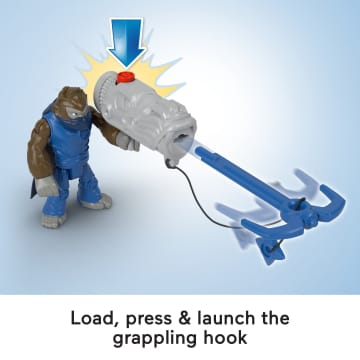 Imaginext Boss Level Gorilla vs Monkey Army Action Figure Set with ...