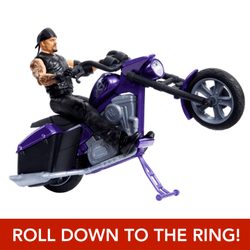 WWE Wrekkin’ Slamcycle Vehicle & Undertaker Action Figure, Toy ...