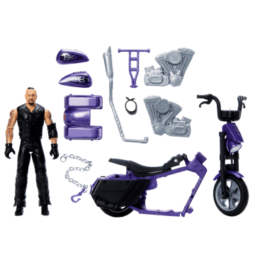 WWE WREKKIN' SLAMCYCLE Vehicle and UNDERTAKER Figure | Mattel