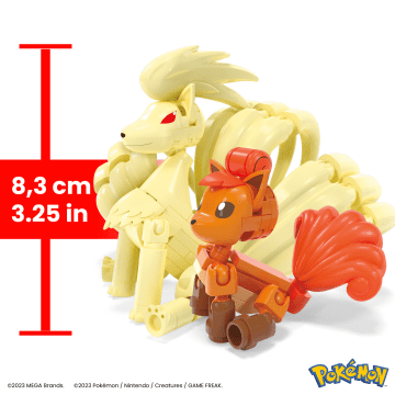 MEGA Pokémon Vulpix Evolution Set (145 Pieces) with 2 Poseable Action ...