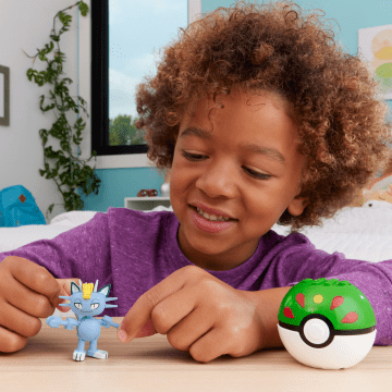 MEGA Pokémon Alolan Meowth Building Toy Kit, Poseable Action Figure (28 ...