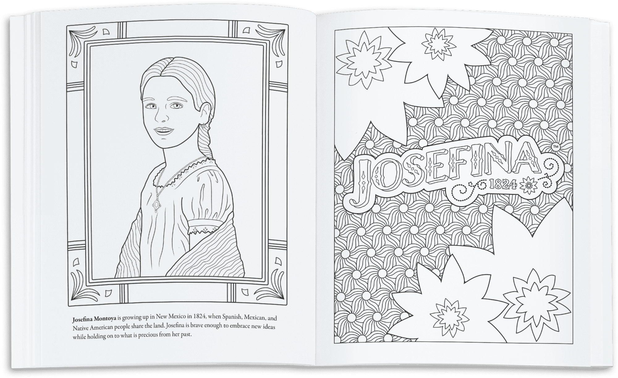 american girl josefina coloring pages