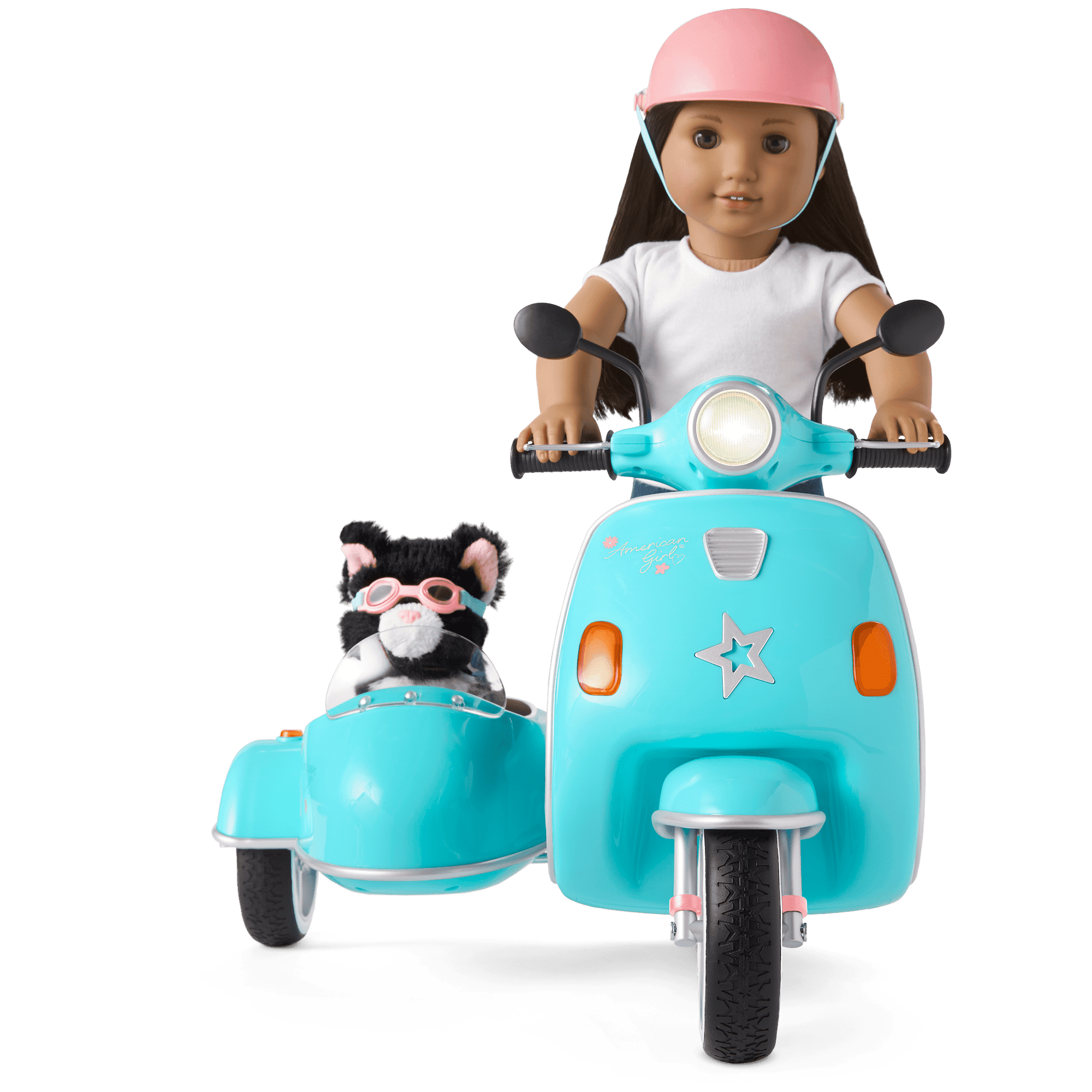 American Girl True Blue Scooter Sidecar CoolSprings Galleria