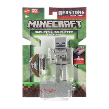 Minecraft Redstone Charged Skeleton Figure | Mattel