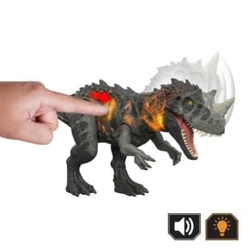JURASSIC WORLD WILD ROAR Ceratosaurus | Mattel