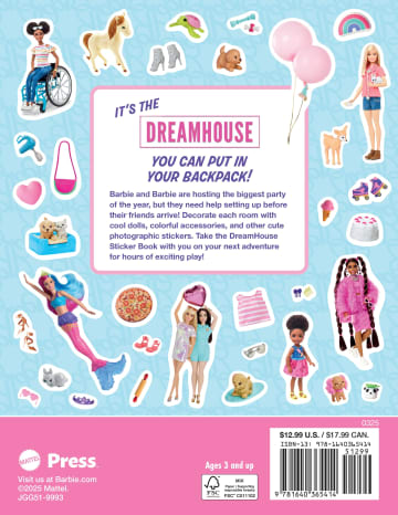 Barbie Dreamhouse Sticker Book | Mattel