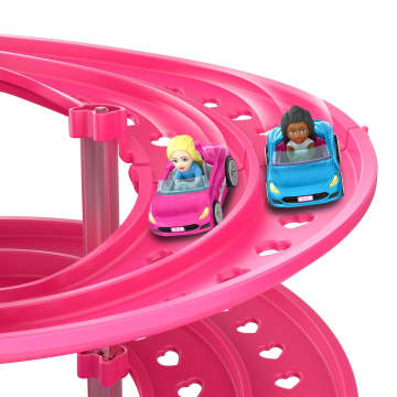 Hot Wheels RacerVerse Barbie Spiral Race Track Set | Mattel