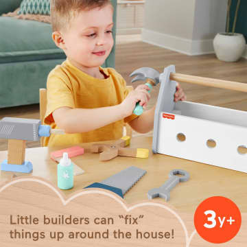 Fisher-Price Wooden Tool Box Set | Mattel