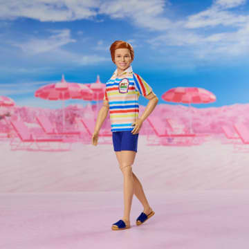 Barbie The Movie Allan Collectible Doll, Michael Cera as Allan with 2 ...