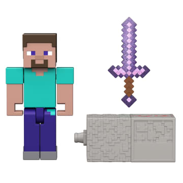 Minecraft Redstone Charged Steve Figure | Mattel